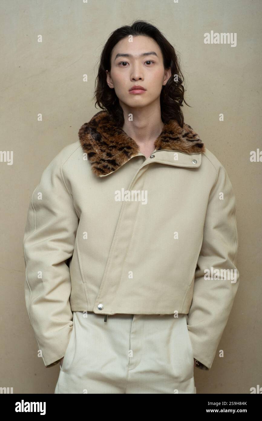 Paris, France. 26th Jan, 2025. Sang Heon Lee attending the Jacquemus ...