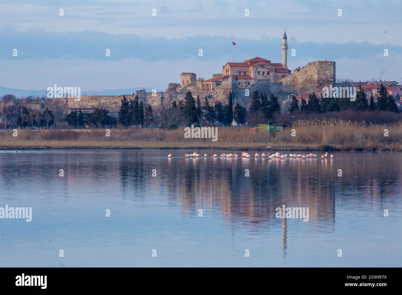 EDIRNE, TURKEY - JANUARY 25, 2025: Enez Castle is located in Edirne’s ...