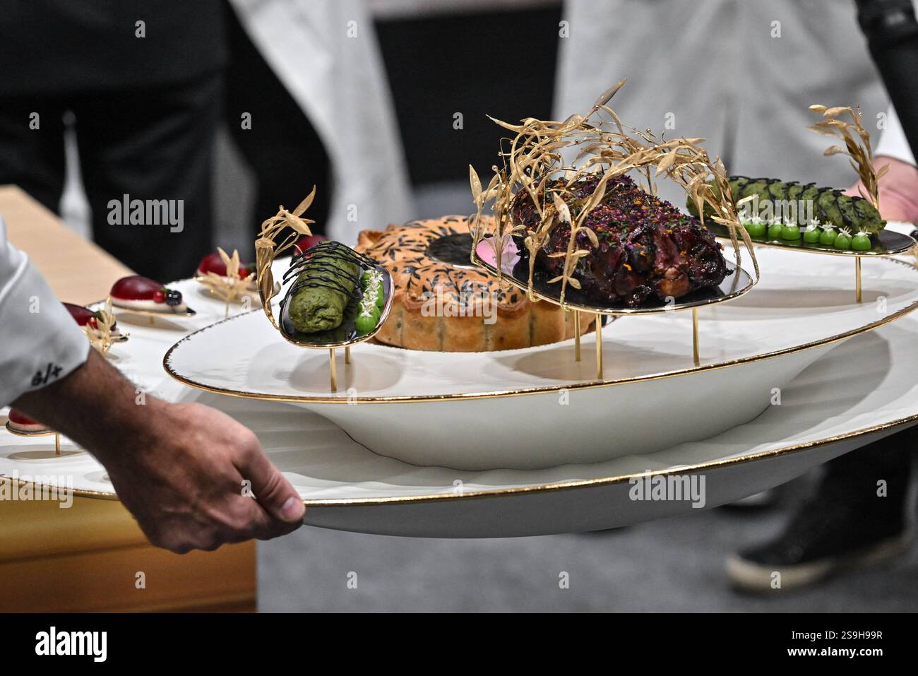 Bocuse D Or Finale ahead of SIRHA in Lyon, France on January 26, 2025. Photo by Julien Reynaud ...