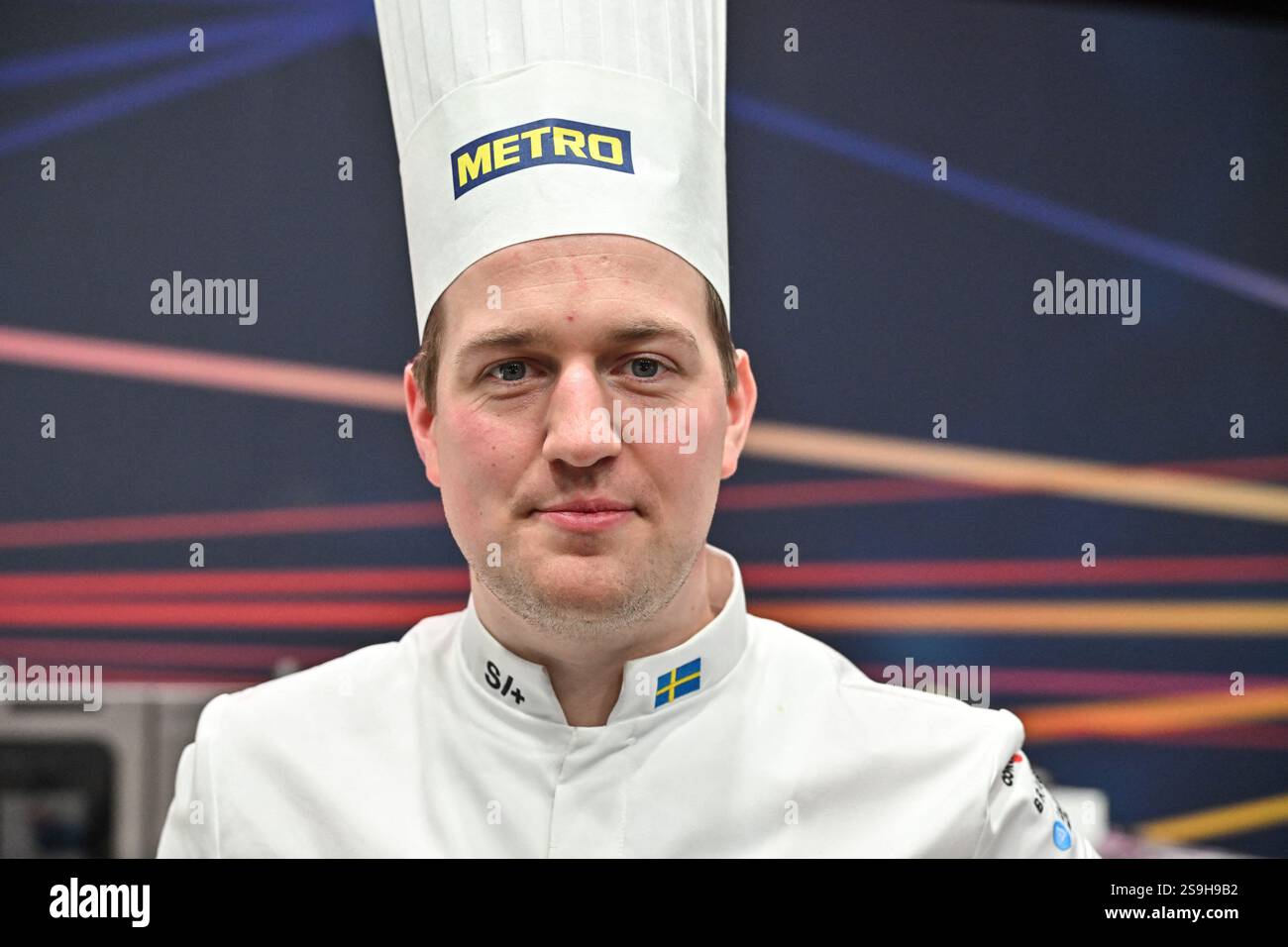 Team Sweden’s Chef Candidate Gustav Leonhardt attending the Bocuse D Or ...