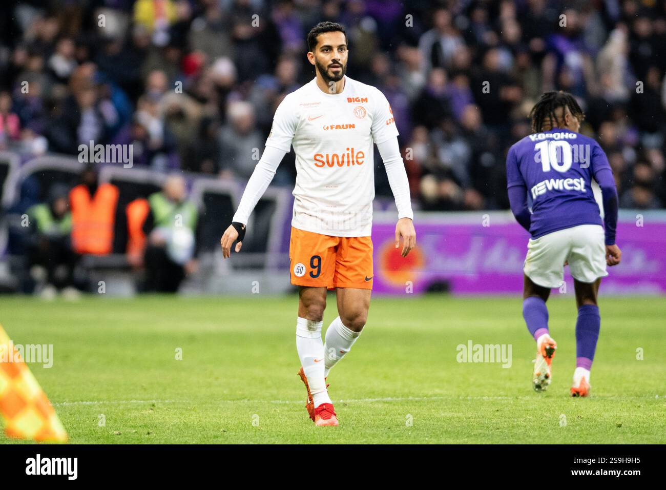 Musa Al Taamari of Montpellier during the French championship Ligue 1 ...