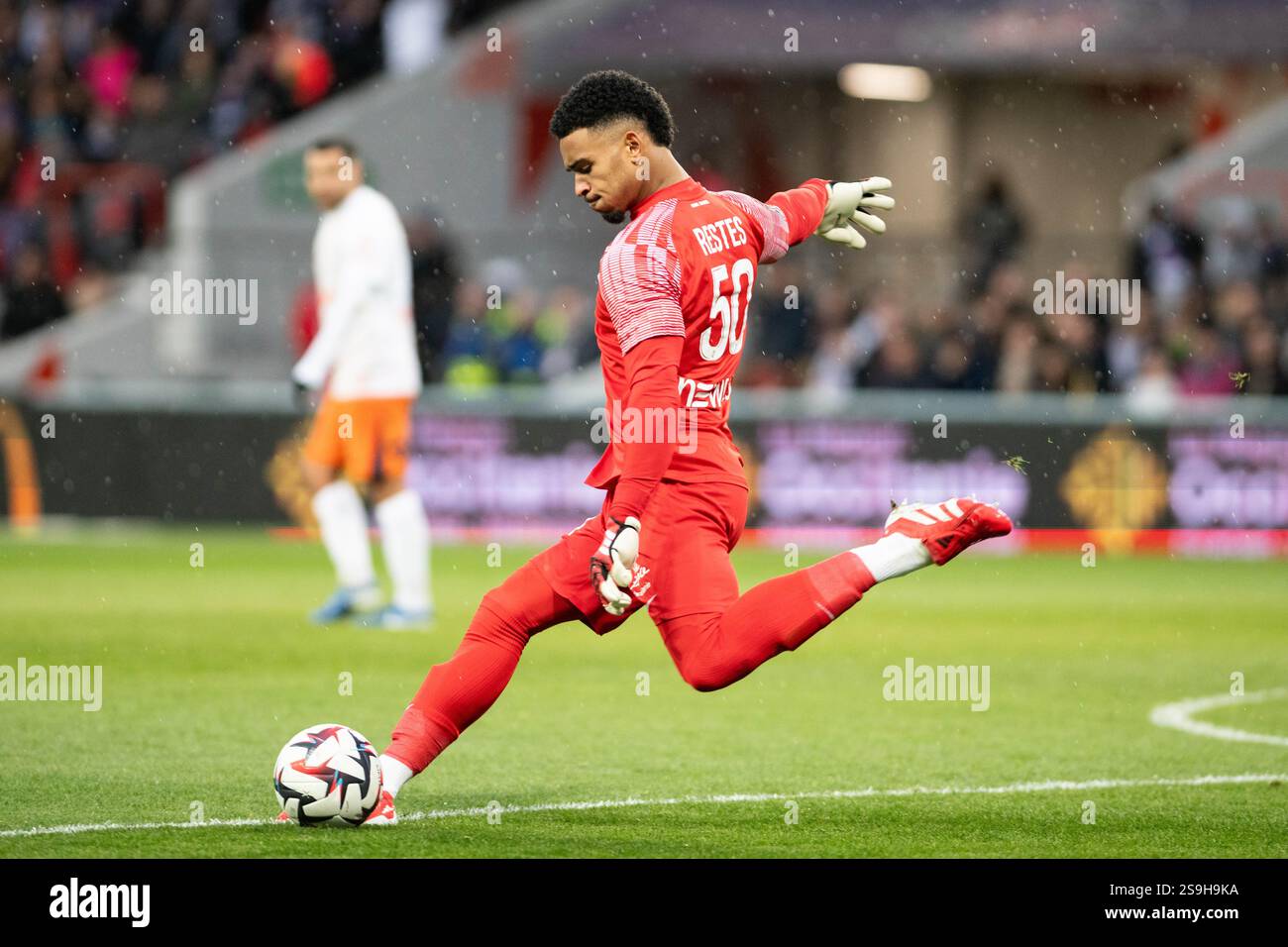 Guillaume Restes of Toulouse during the French championship Ligue 1 ...