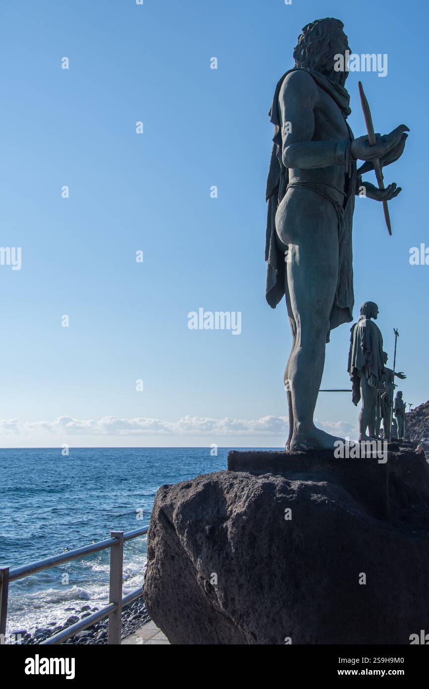 Candelaria, Spain 12 September 2023, The statues "Estatuas de los ...