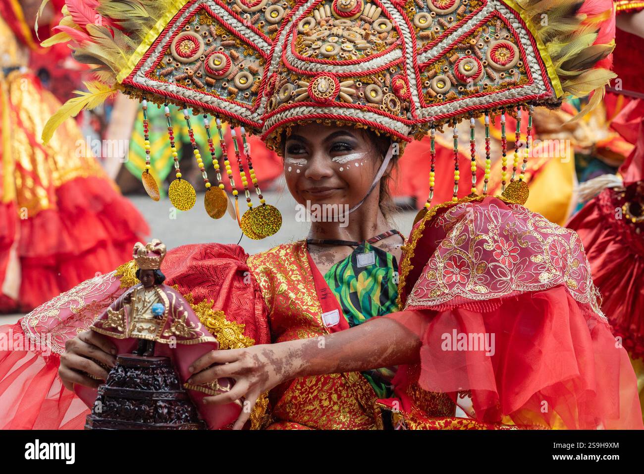 A participant performs during the Ati street dance competition on the ...