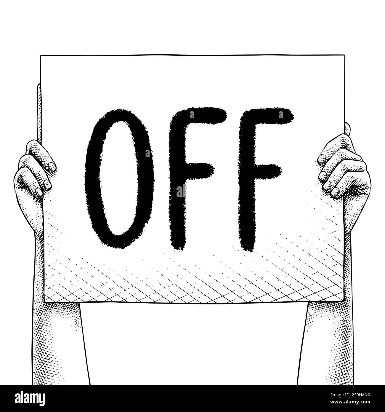 Hand off protest Stock Vector Images - Alamy