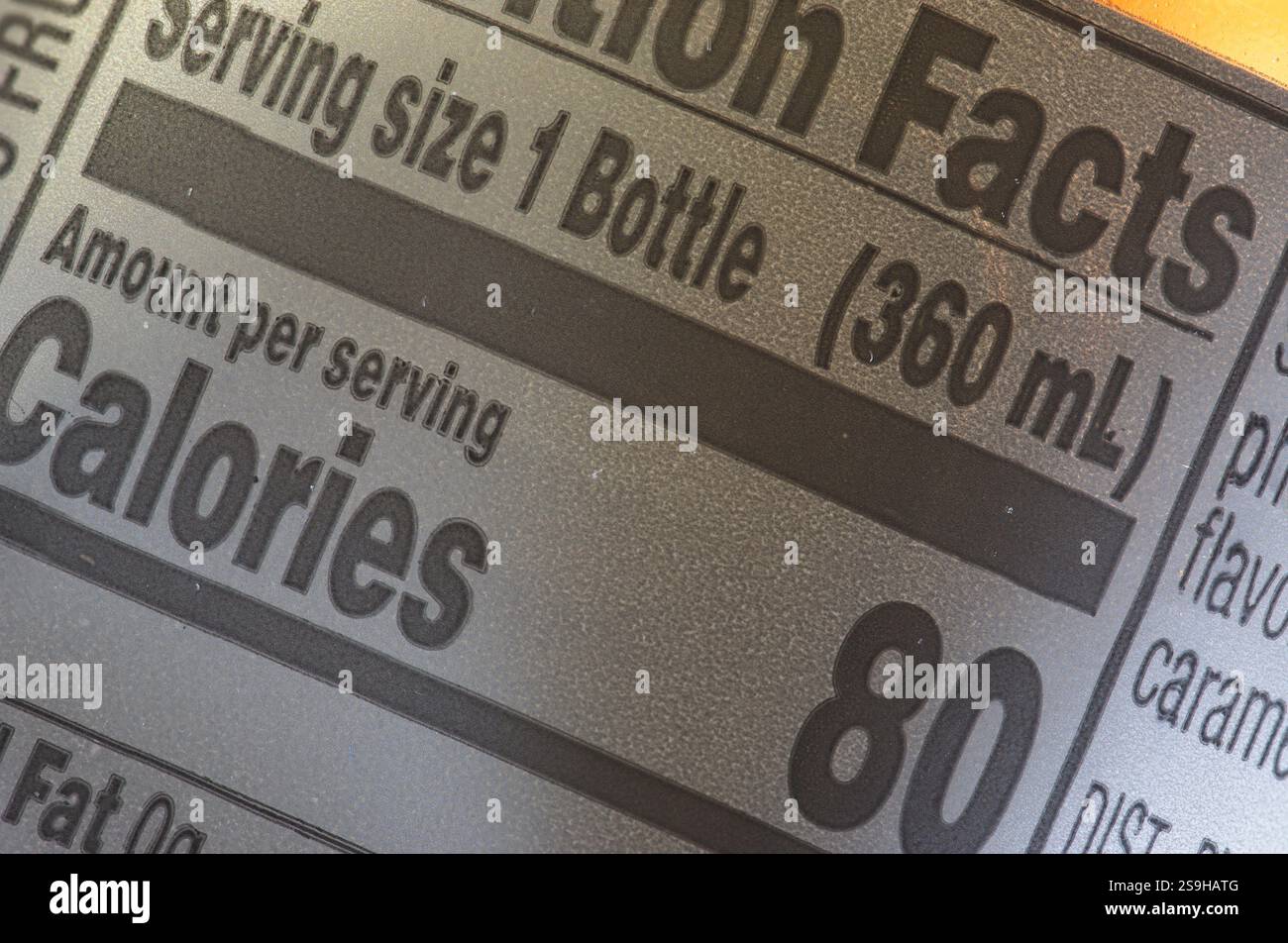 Nutrition facts energy drink hi-res stock photography and images - Alamy