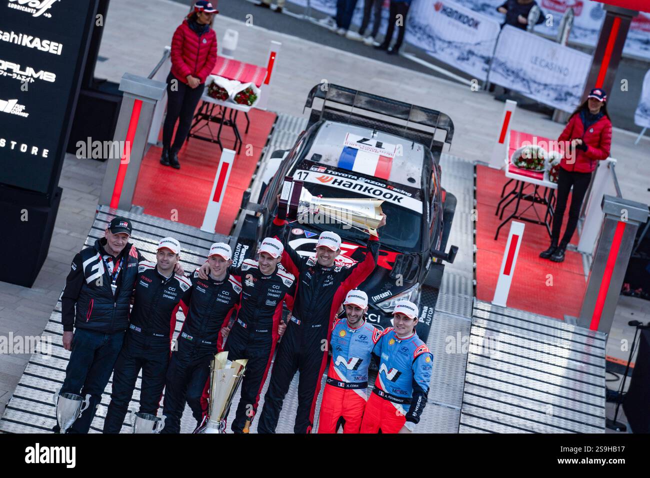 Driver Elfyn Evans And Co-Driver Scott Martin And Driver Sebastien ...