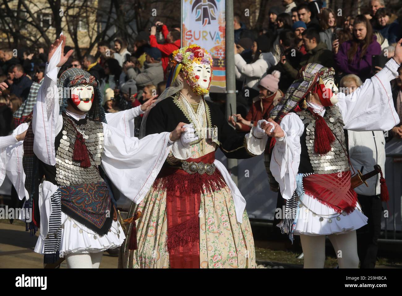 Masquerade group - Naoussa, Greecee present ancient folklore tradition ...