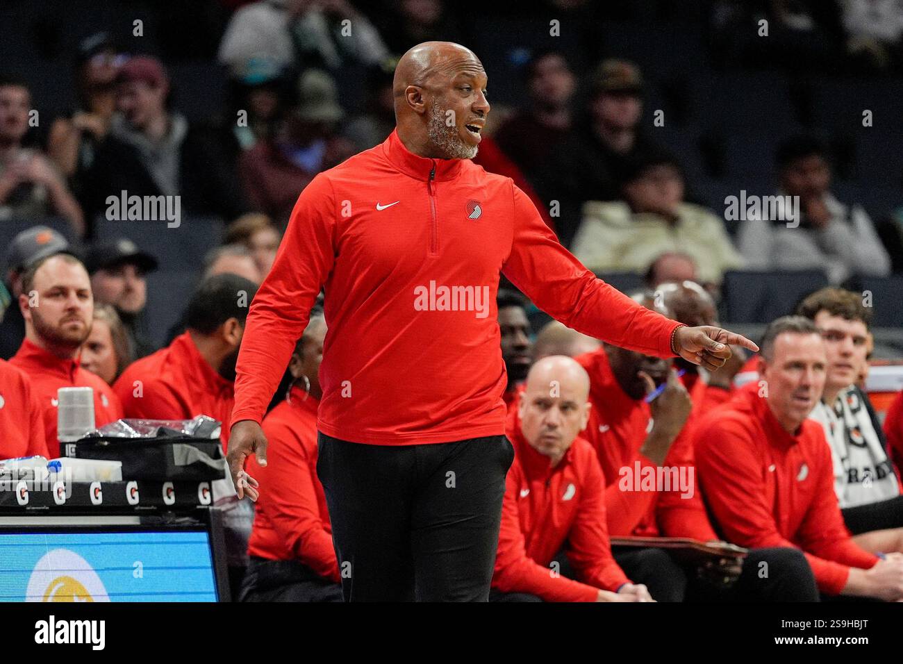 Portland Trail Blazers head coach Chauncey Billups during the first ...