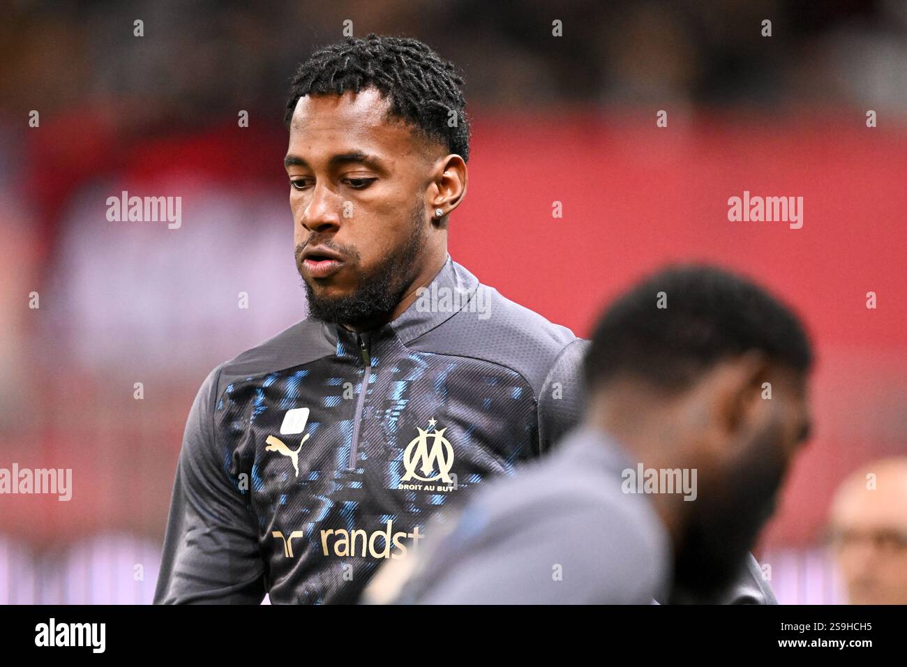 France. 26th Jan, 2025. 62 Amir MURILLO (om) during the Ligue 1 ...