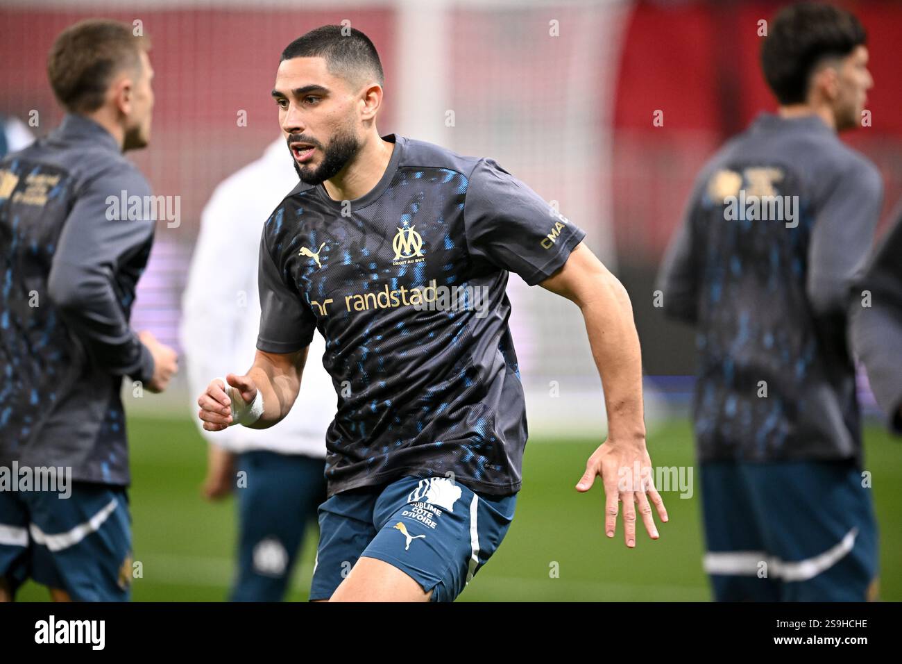 08 Neal MAUPAY (om) during the Ligue 1 MCDonald's match between Nice ...