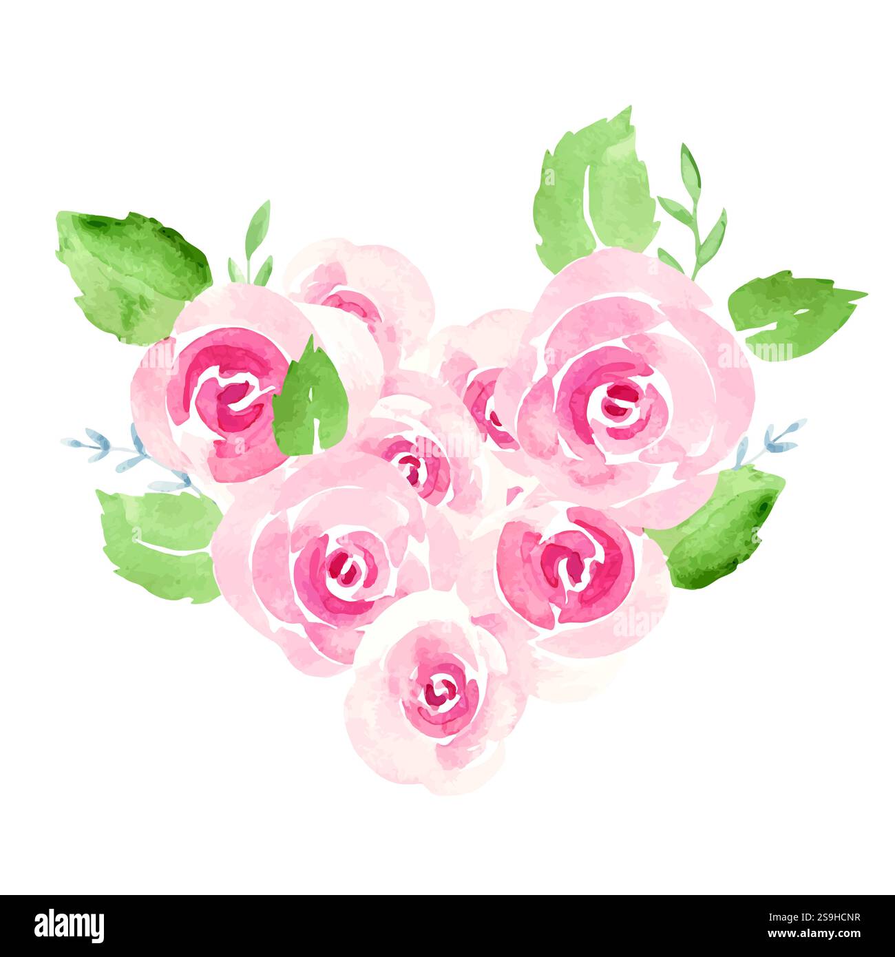 Pink flower shaped Stock Vector Images - Alamy