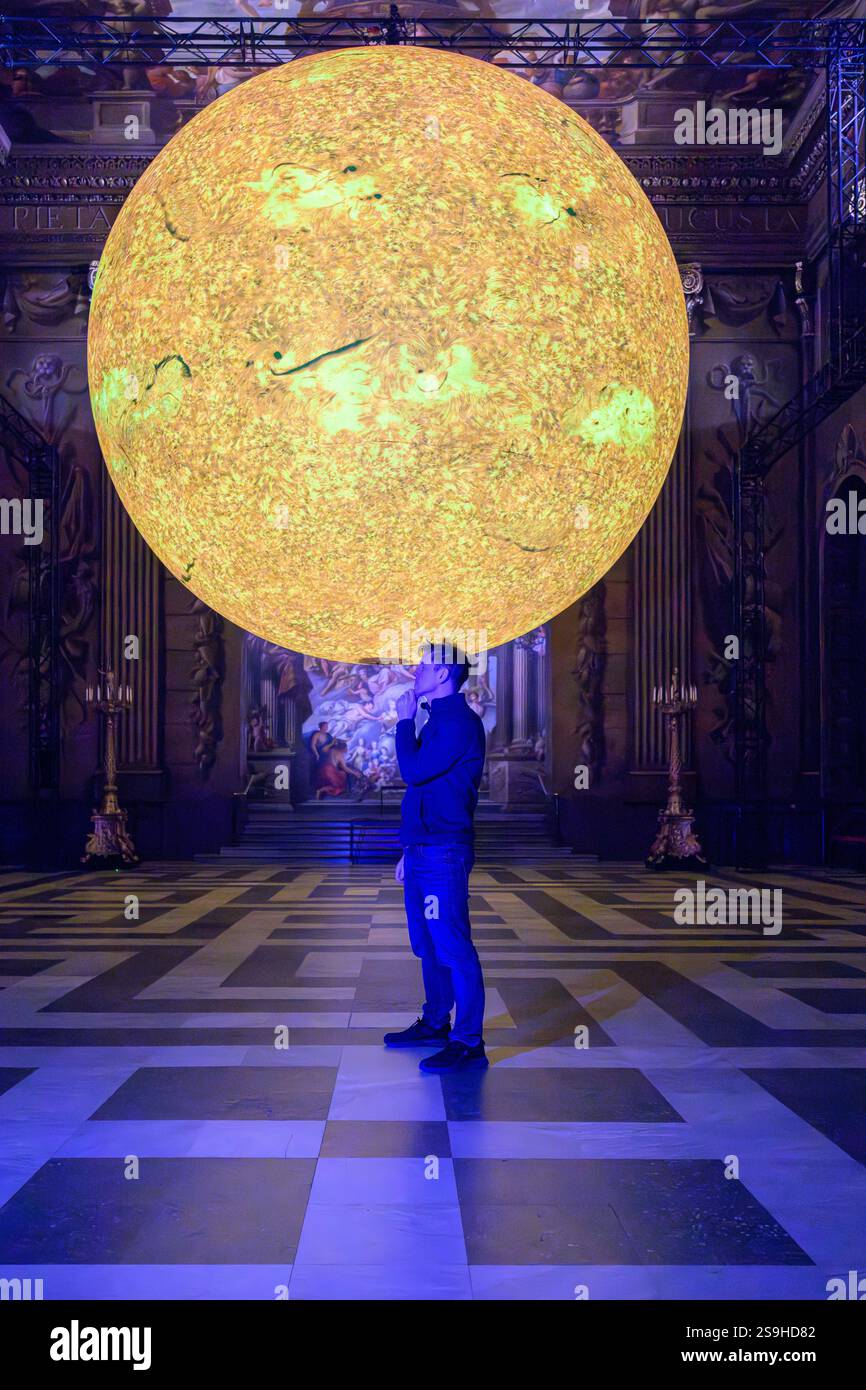 London, UK, 24th January 2025, Luke Jerram’s Helios is his newest and ...