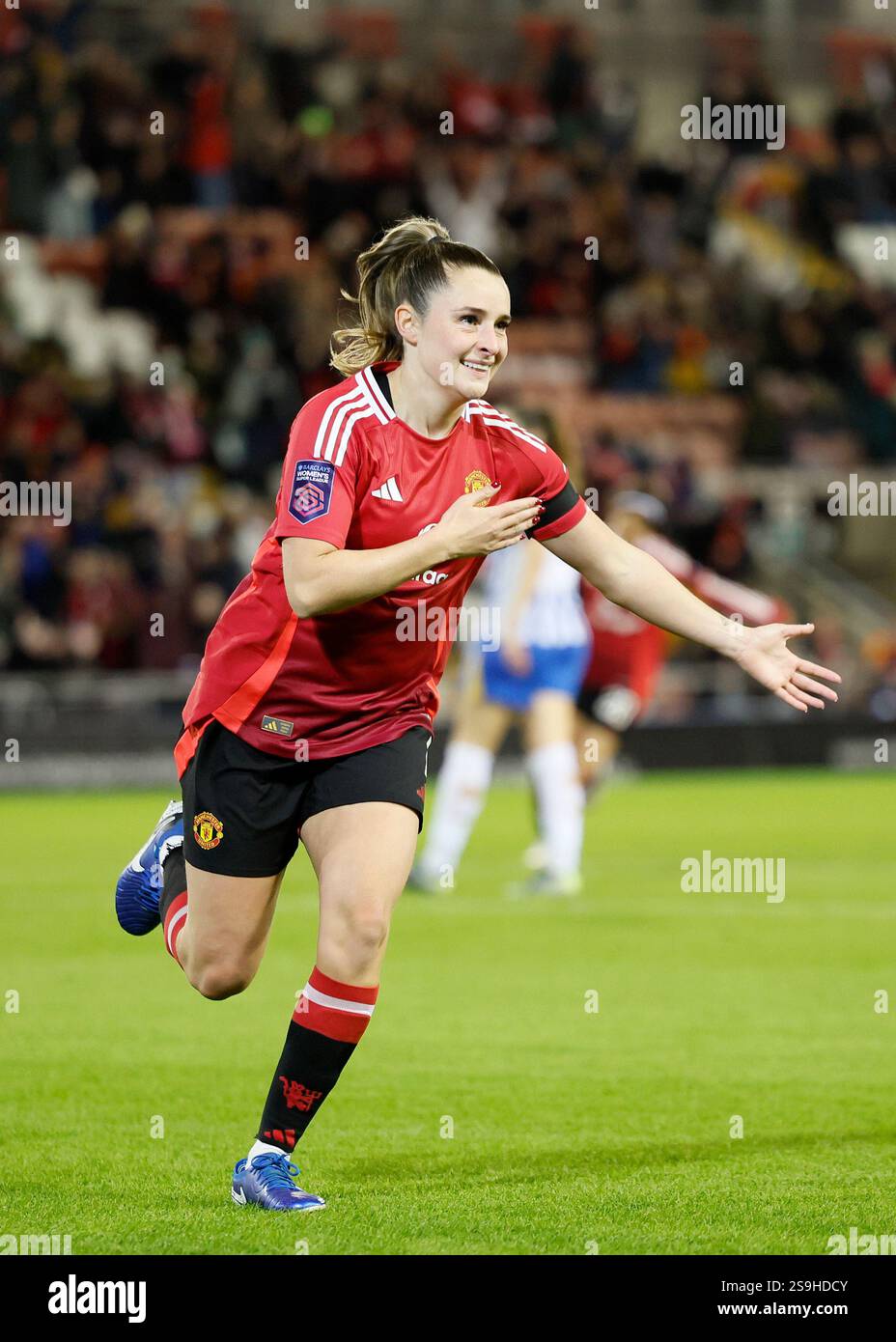 Manchester United women's Ella Toone celebrates after scoring the ...