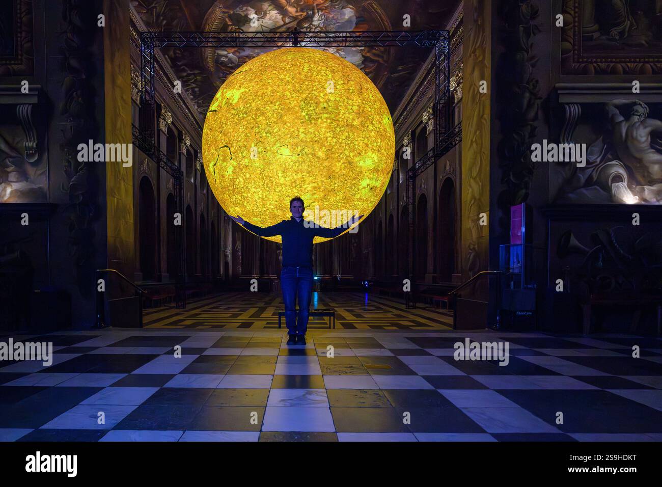 London, UK, 24th January 2025, Luke Jerram’s Helios is his newest and ...