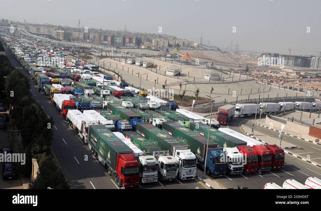 Egypt launching the largest comprehensive humanitarian aid convoy to ...