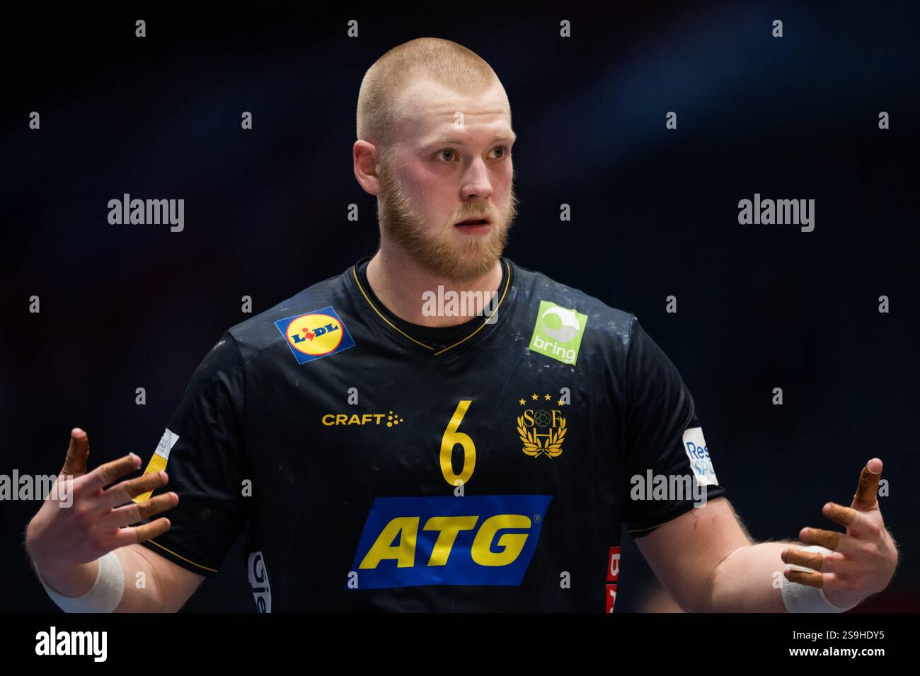 250126 Felix Möller of Sweden during the 2025 IHF World Men's Handball ...