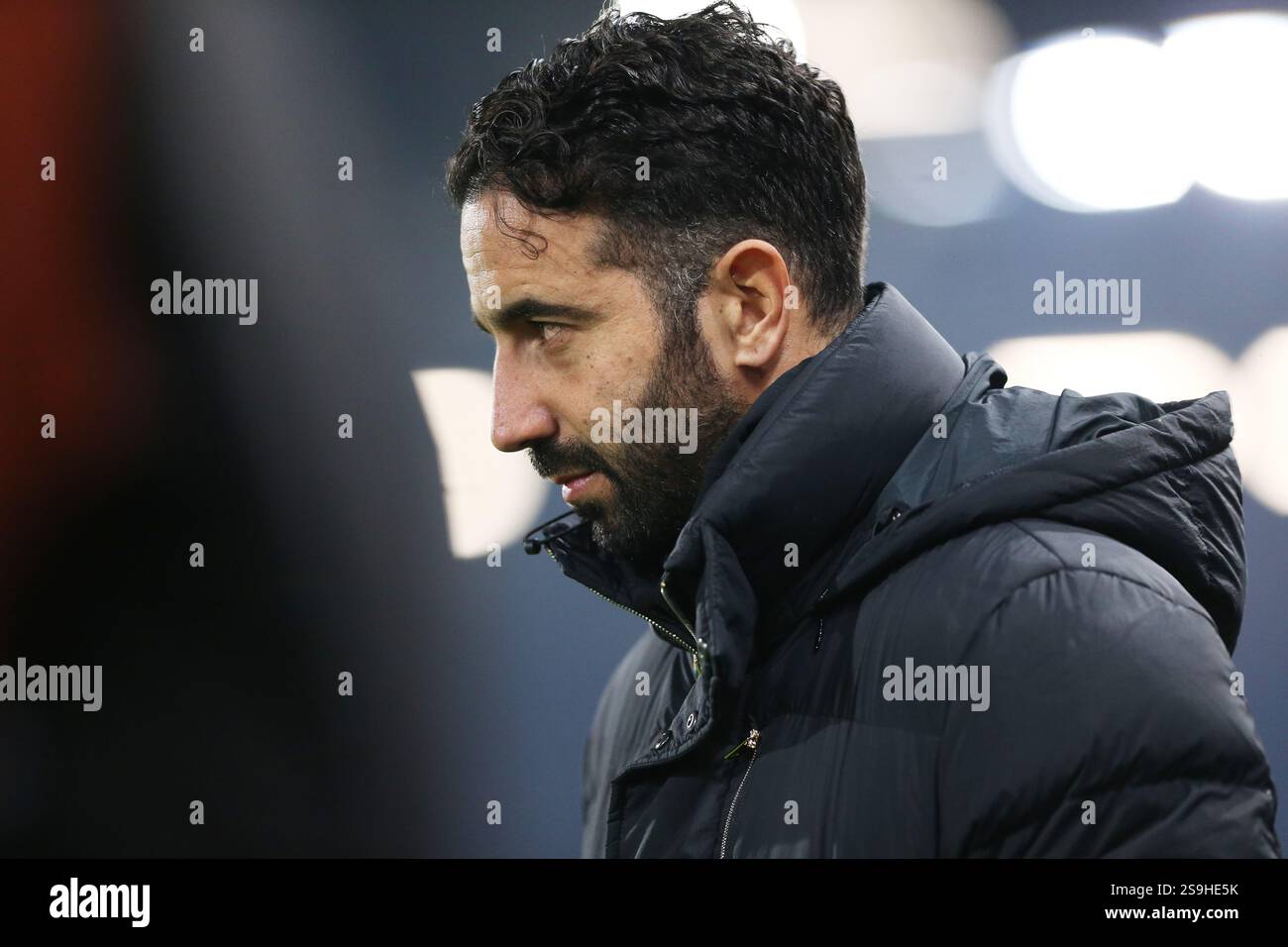 Craven Cottage, January 26th 2025: Manager Ruben Amorim of Manchester ...
