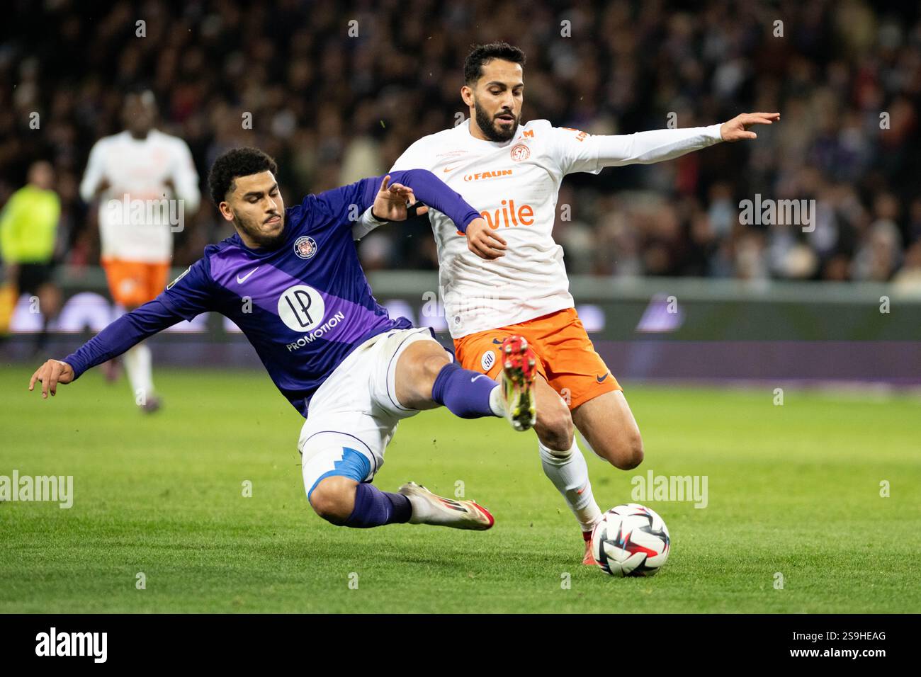Musa Al Taamari of Montpellier during the French championship Ligue 1 ...