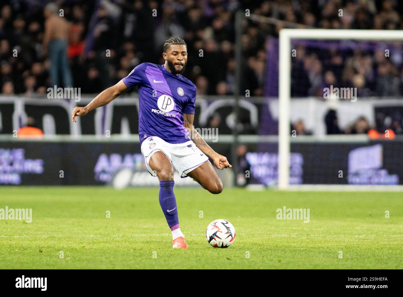 Mark McKenzie of Toulouse during the French championship Ligue 1 ...