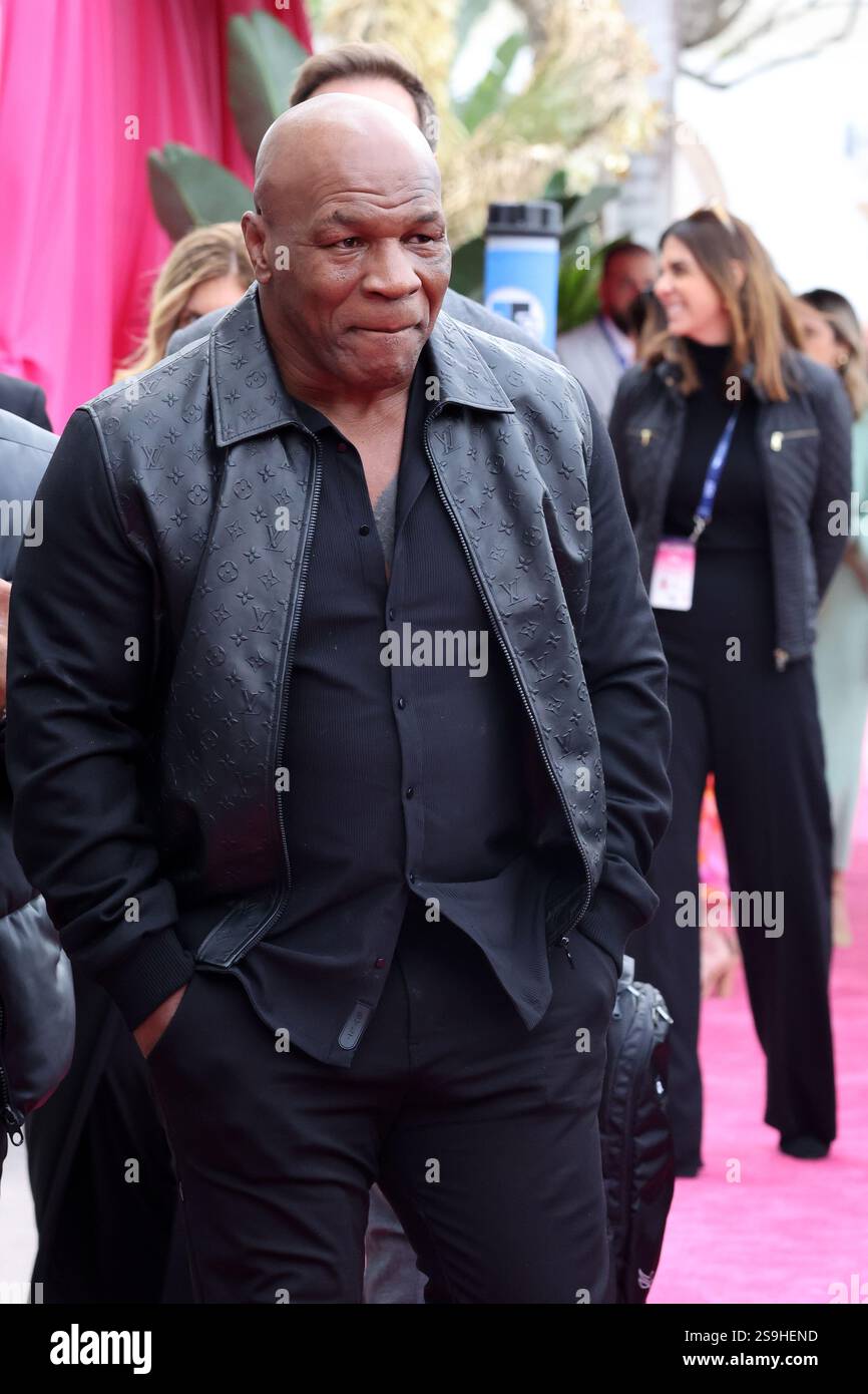 HALLANDALE, FLORIDA - JANUARY 25: Mike Tyson attends Pegasus World Cup ...