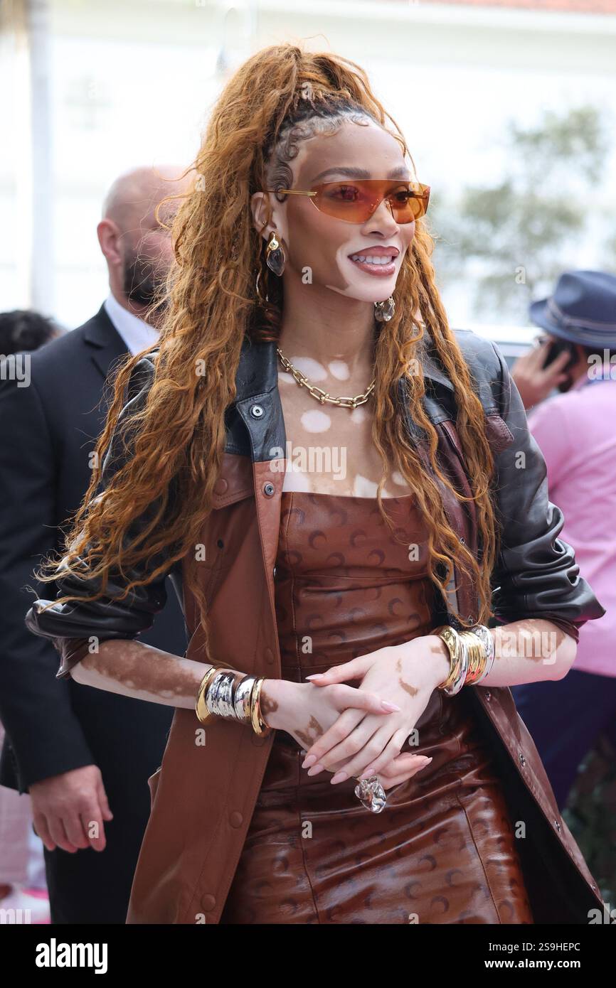 HALLANDALE, FLORIDA - JANUARY 25: Winnie Harlow attends Pegasus World ...