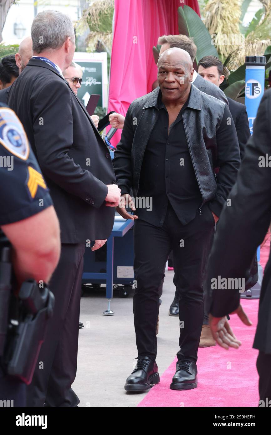 HALLANDALE, FLORIDA - JANUARY 25: Mike Tyson attends Pegasus World Cup ...