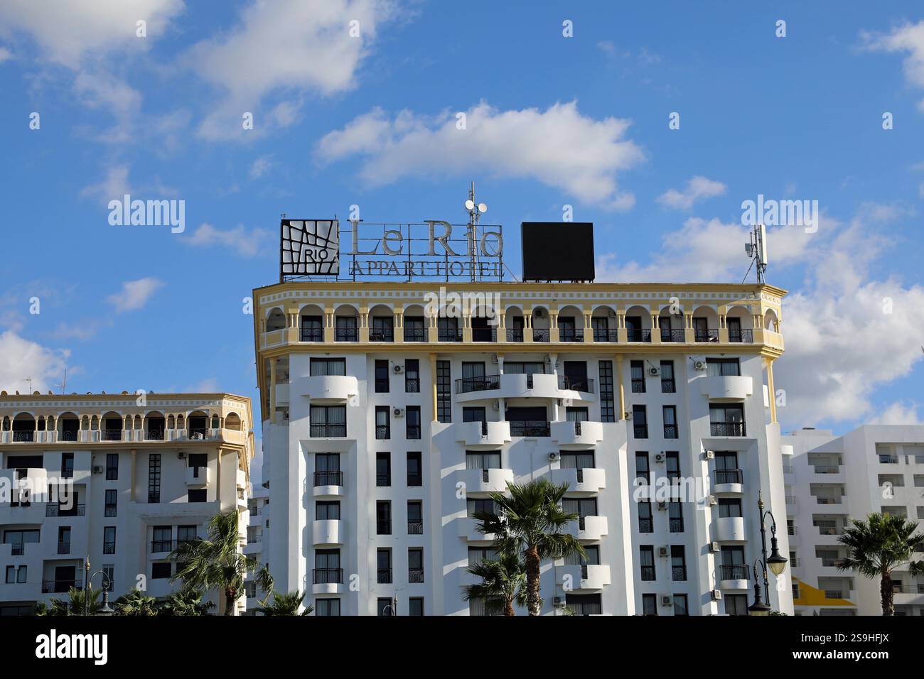 Appart Hotel Le Rio in Tangier Stock Photo - Alamy