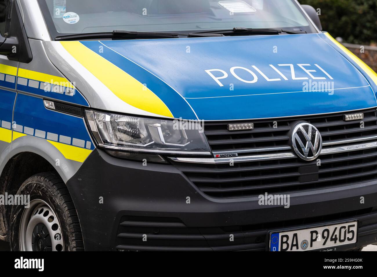 Aschaffenburg, Bavaria, Germany - January 26, 2025: A police patrol car ...