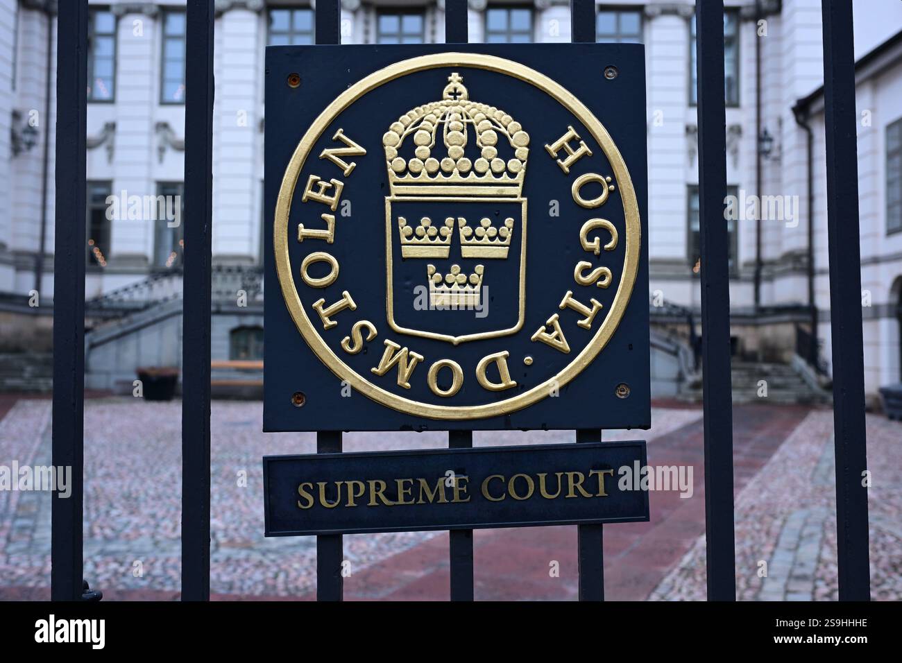 Stockholm, Uppland, Sweden. December 28 2024. Supreme Court of Sweden ...