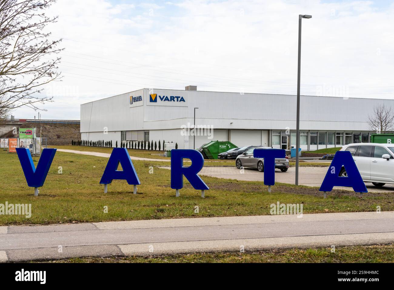 Nördlingen, Bavaria, Germany - 25 January 2025: The Varta plant in ...