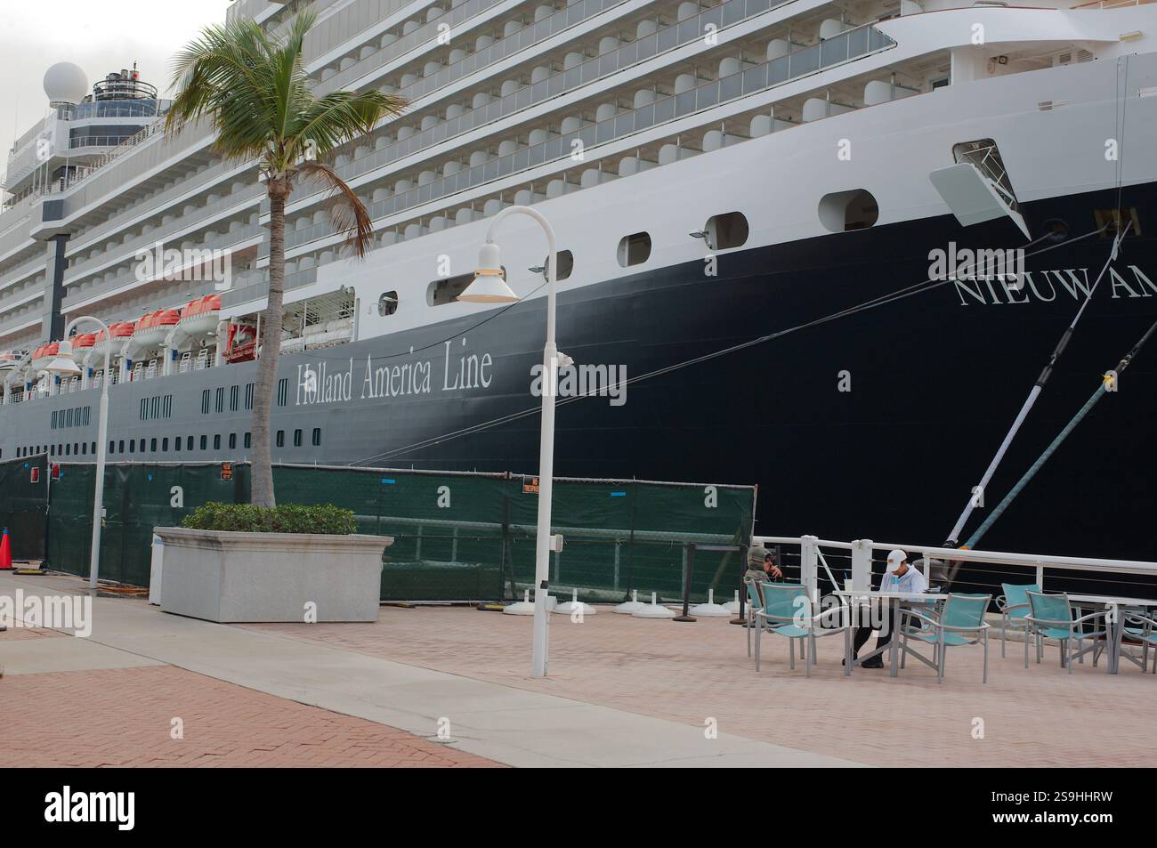 Wide view over a boat dock Port of call for Holland America Cruise Line ...