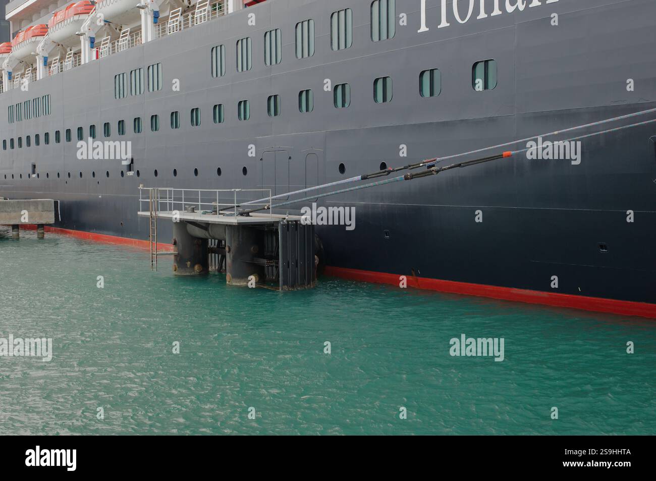 Close view over a boat dock Port of call for Holland America Cruise ...