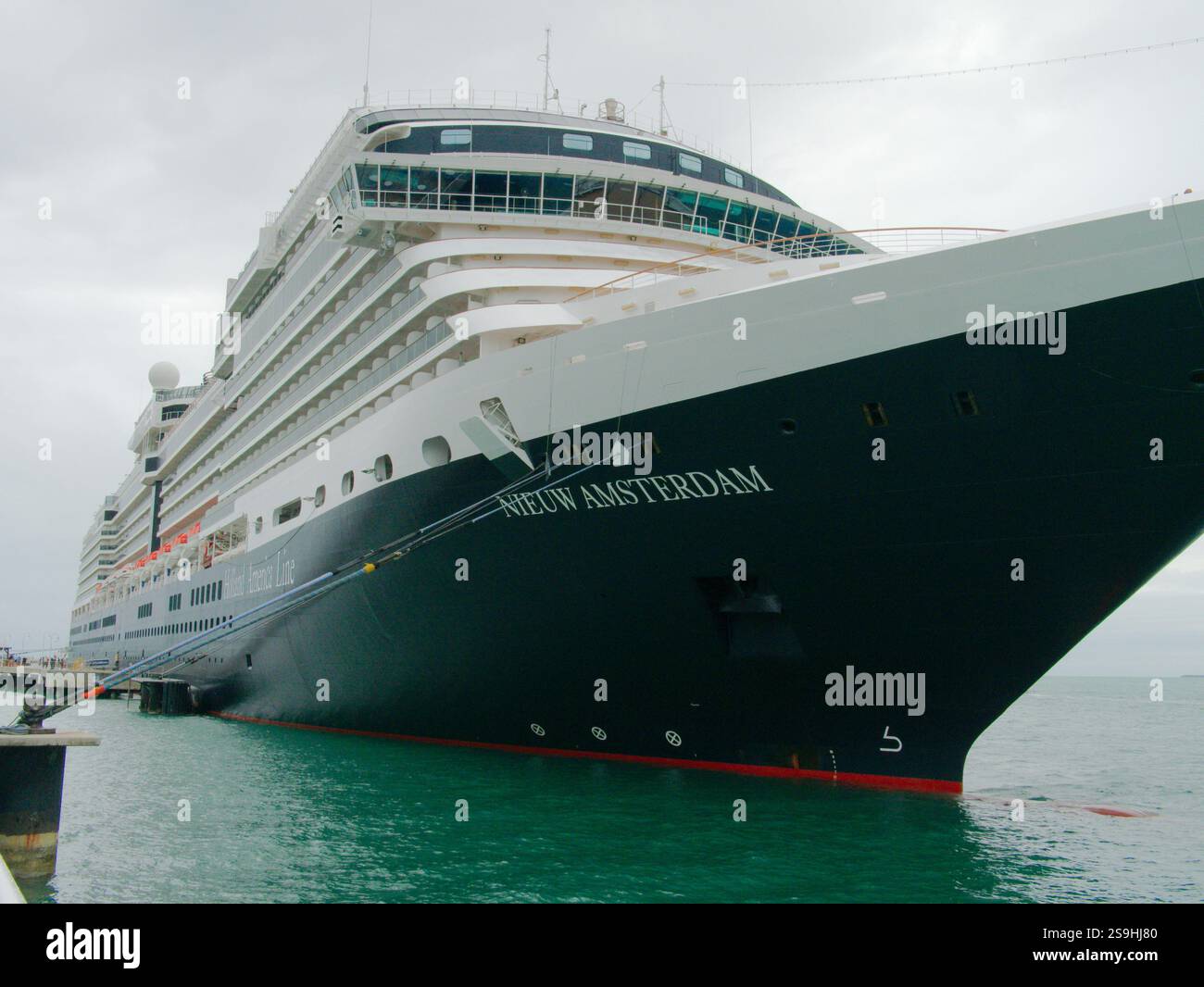 Wide view over a boat dock Port of call for Holland America Cruise Line ...