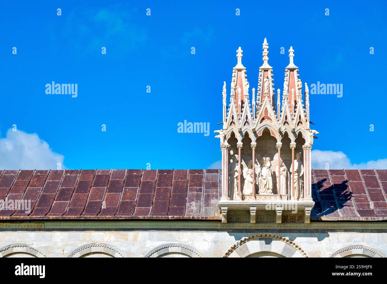 The main entrance of the Camposanto Monumentale in Pisa, Italy ...