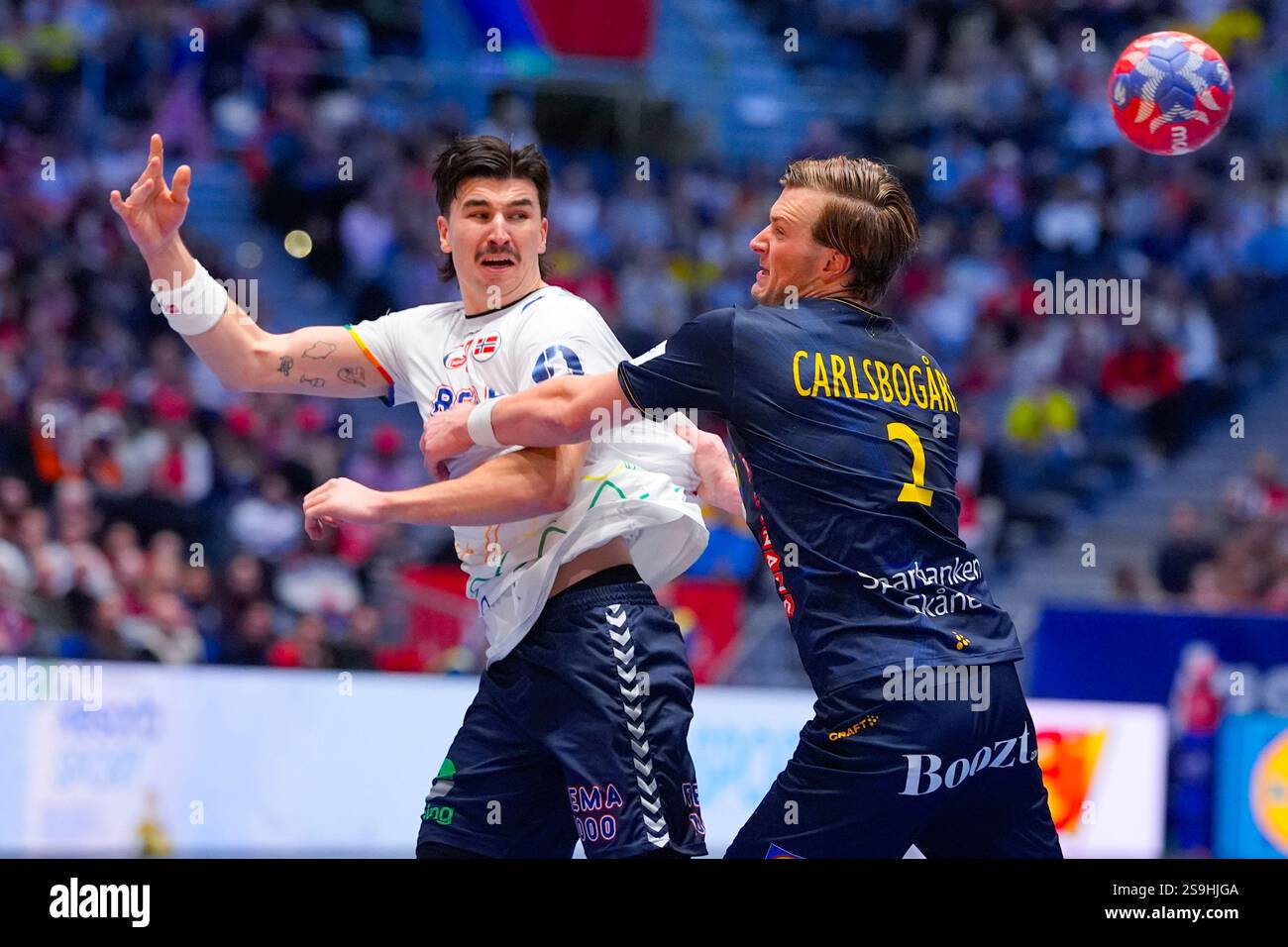 Fornebu 20250126. Norway's Simen Ulstad Lyse and Sweden's Jonathan ...