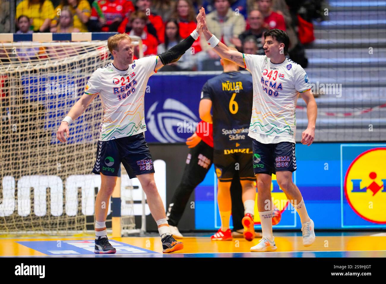 Fornebu 20250126. Norway's Magnus Gullerud and Simen Ulstad Lyse during ...