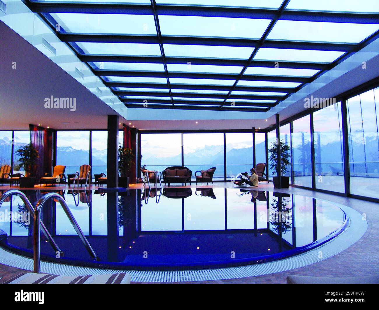 Le Mirador Kempinski Pool at Mont Pélerin; Vevey Stock Photo - Alamy