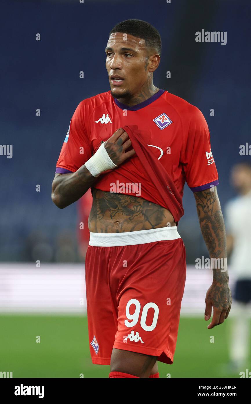 Rome, Italy 26.01.2025 : Michael Folorunsho of Fiorentina. seen in ...