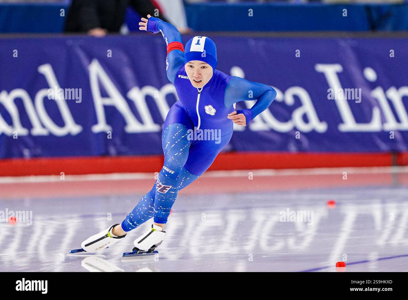 CALGARY, CANADA - JANUARY 26: Ying-Chu Chen of Chinese Taipei competing ...