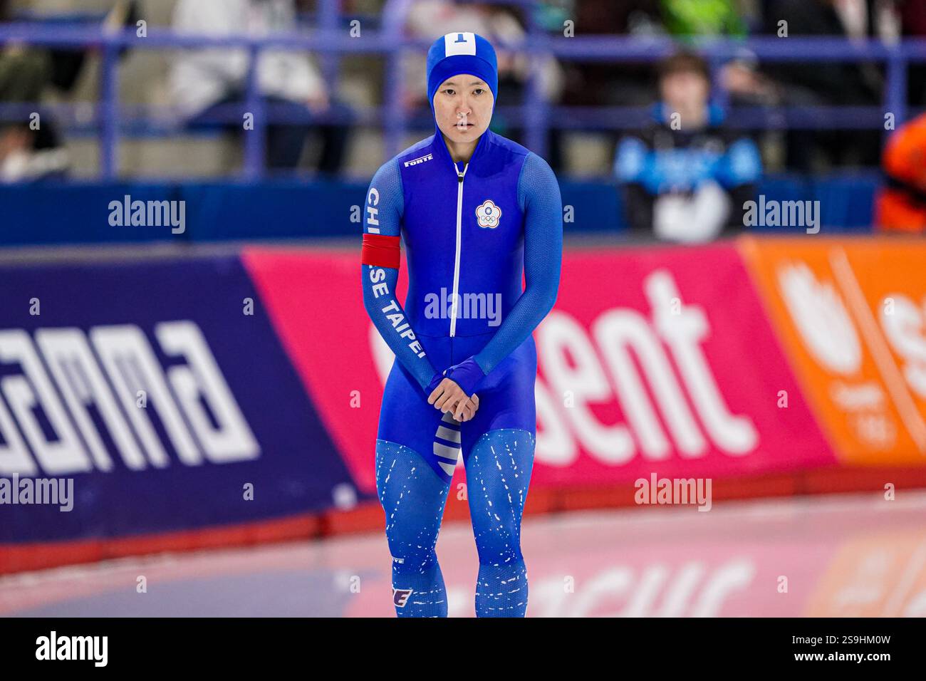 CALGARY, CANADA - JANUARY 26: Ying-Chu Chen of Chinese Taipei competing ...