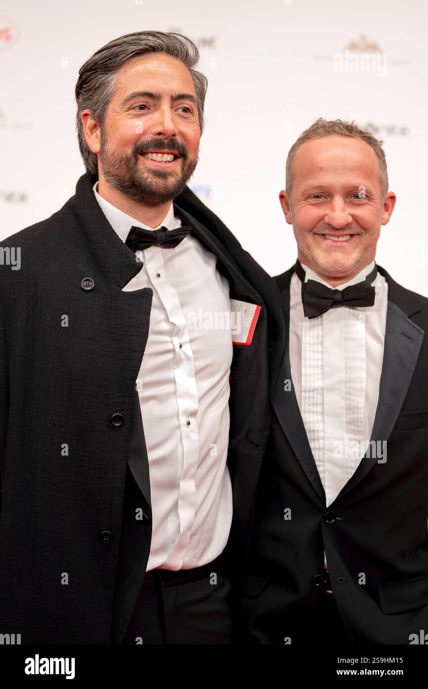 David Dietl und Maximilian Brückner beim 49. Deutschen Filmball 2025 im ...