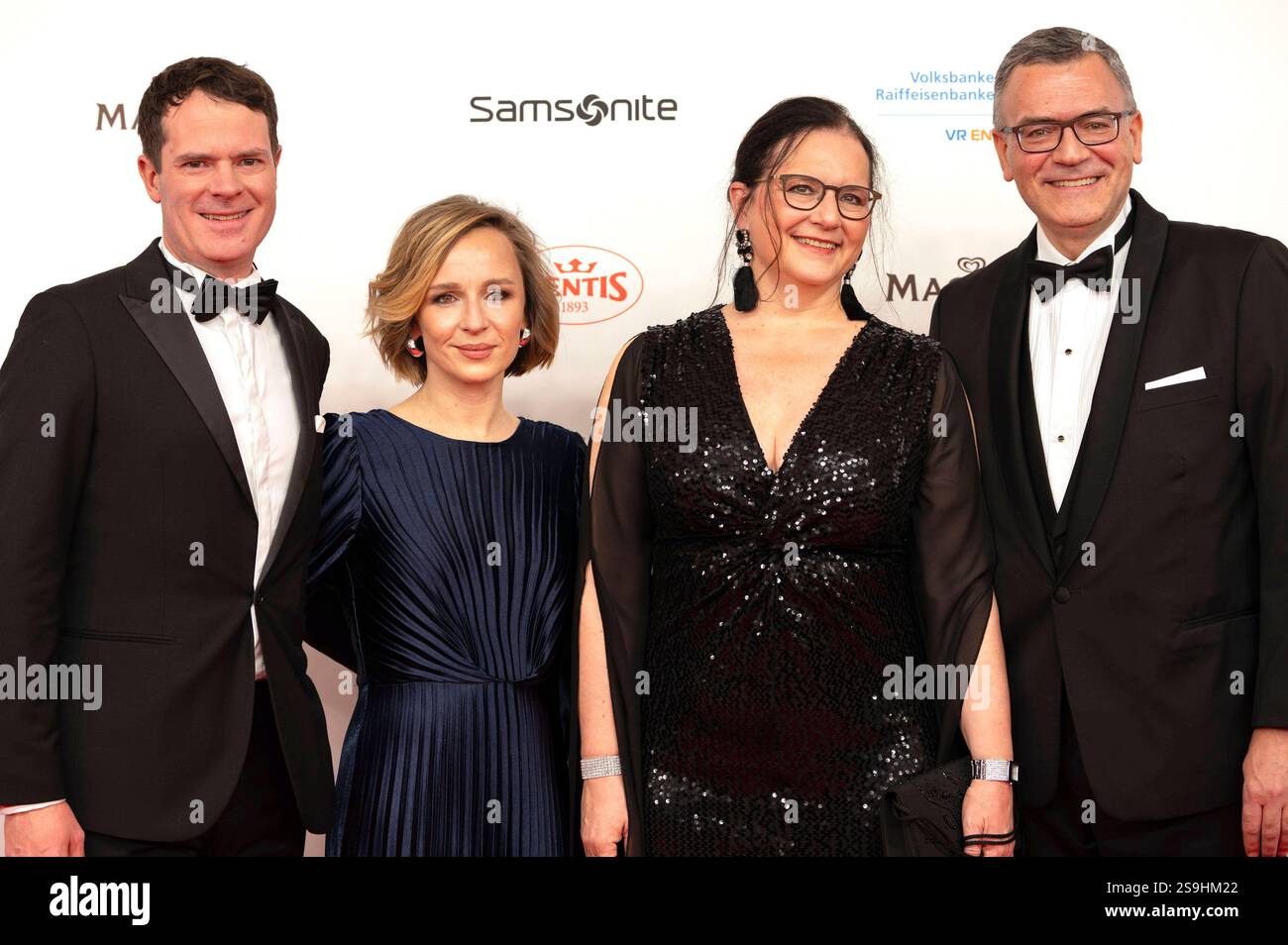 Björn Böhning, Nancy Böhning, Renate Herrmann und Florian Herrmann beim ...