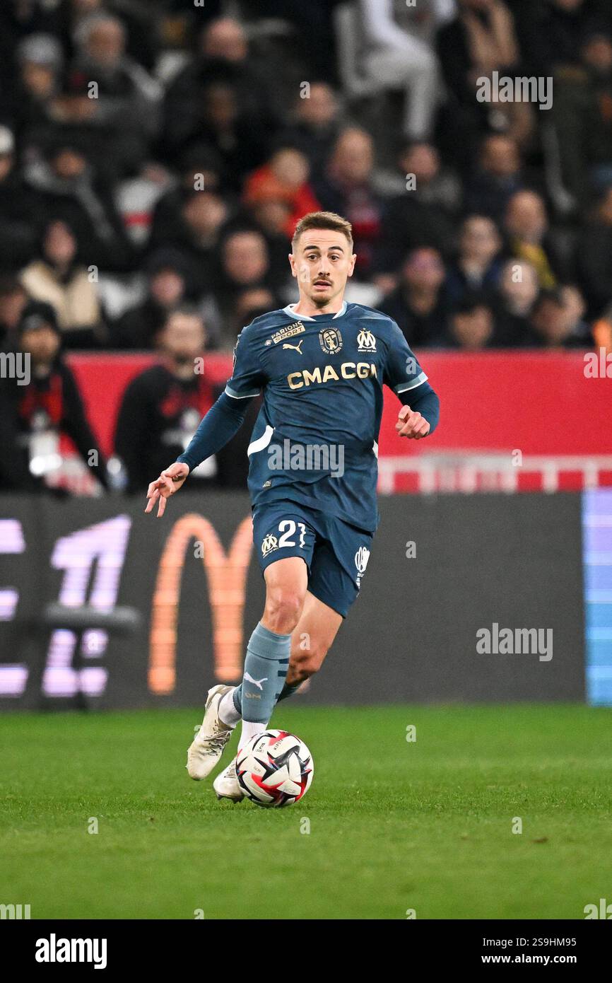 21 Valentin RONGIER (om) during the Ligue 1 MCDonald's match between ...