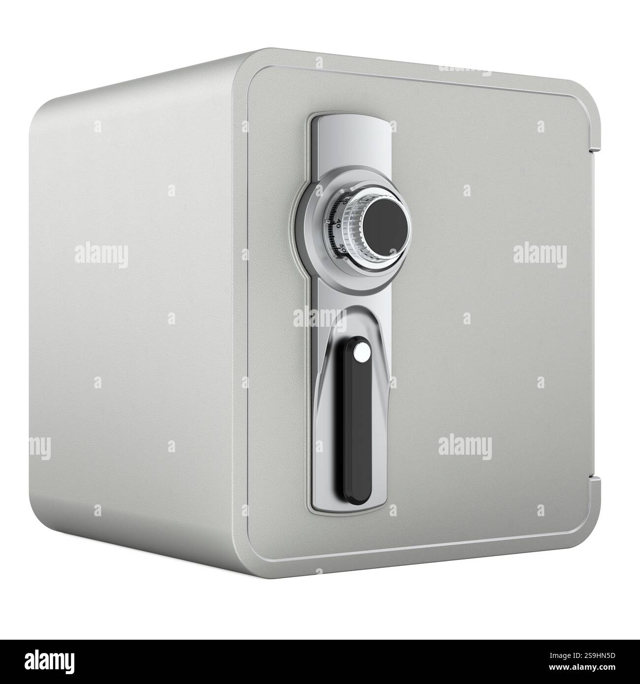 Safe box. Combination Lock Safe, 3D rendering isolated on white ...