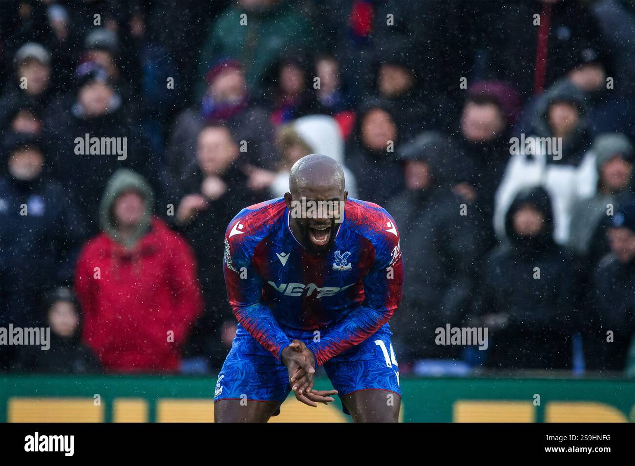 London, England, January 26 2025: Jean-Philippe Mateta (14 Crystal ...