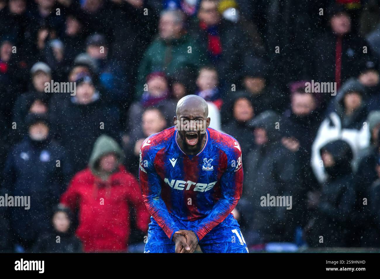 London, England, January 26 2025: Jean-Philippe Mateta (14 Crystal ...