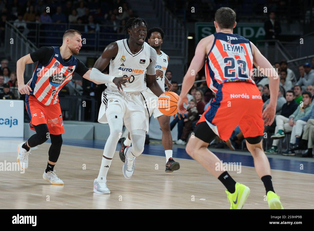Eli Ndiaye of Real Madrid during ACB League match between Real Madrid and Coruna at WiZink ...