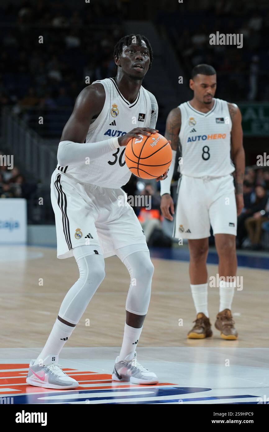 Eli Ndiaye of Real Madrid during ACB League match between Real Madrid and Coruna at WiZink ...