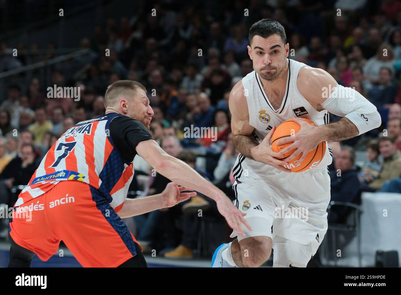 Alberto Abalde of Real Madrid during ACB League match between Real Madrid and Coruna at WiZink ...